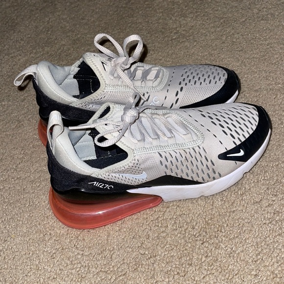 Nike | Shoes | Nike Air Max 27s Womens Size 65kids 5y Grey Pink | Poshmark